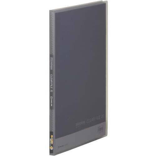 キングジム シンプリーズクリアーF A4縦20P 透明グレー 186TSP－GY