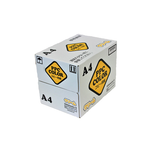 日本製紙 PPC COLOR A4 クリーム 1箱（2500枚） GAAA8218