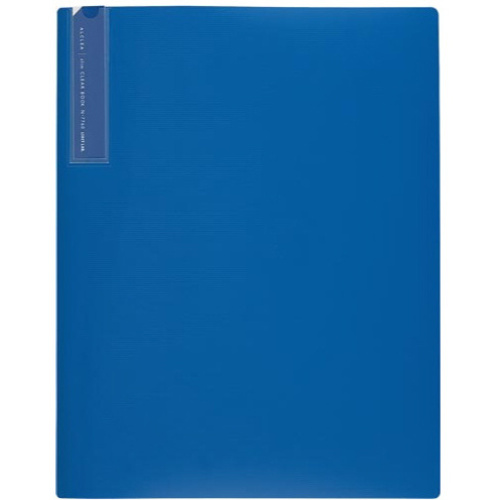 LIHIT LAB． リヒトラブ ALCLEA 抗菌スリムクリヤーブック 10P ブルー 20冊 N7760－8X20